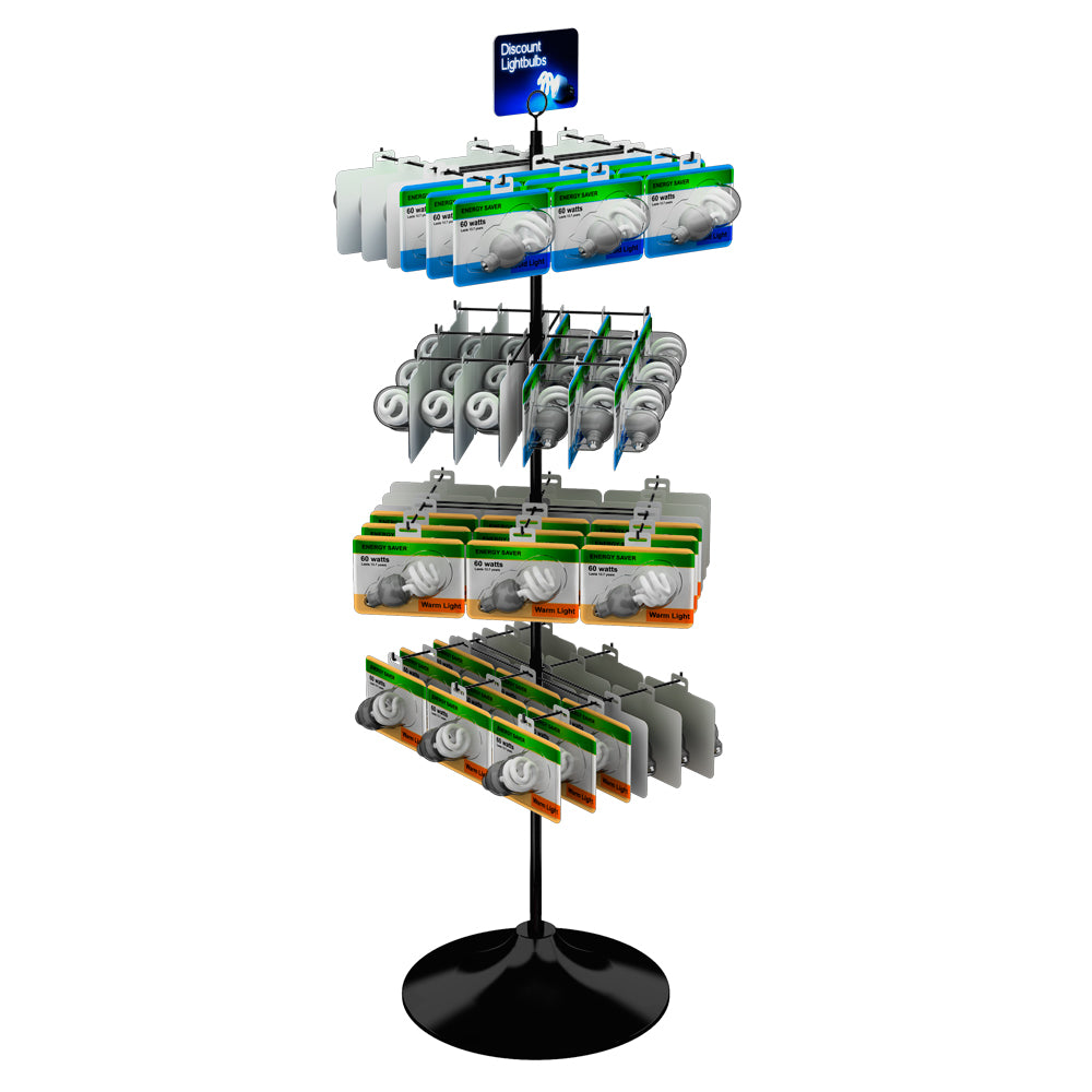 24-Hook Economical Display for Hanging Merchandise up to 7.25" Wide (P