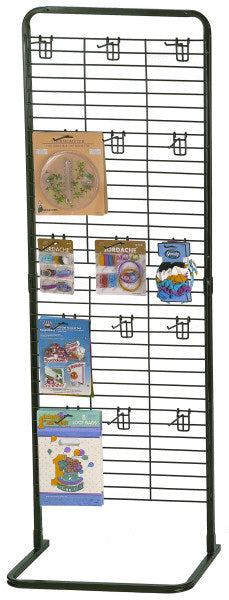 65"H x 22"W Customizable Wire Grid Panel Floor Display