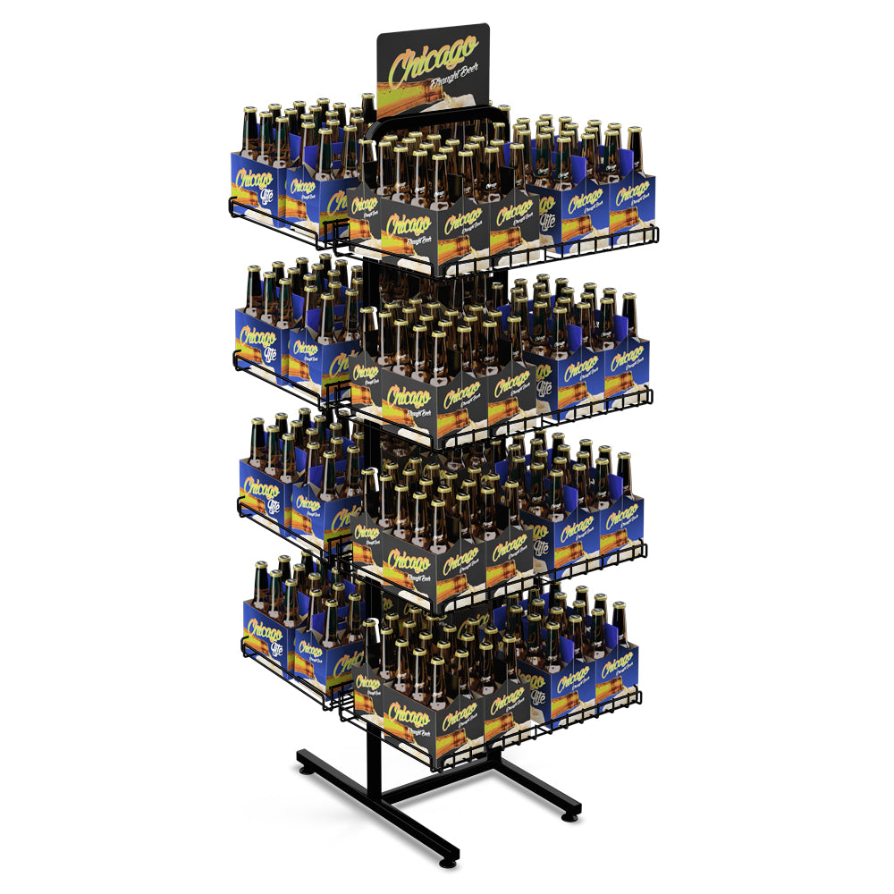 8 Shelf Double Sided Marvelous Merchandiser Floor Display